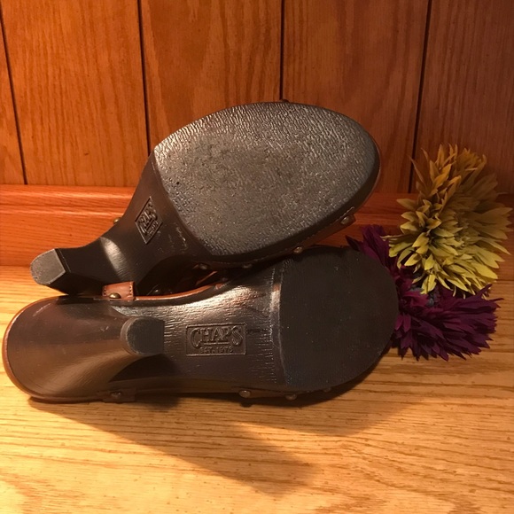 Chaps | Shoes | Chaps Sarita Clog Heel Sandals | Poshmark